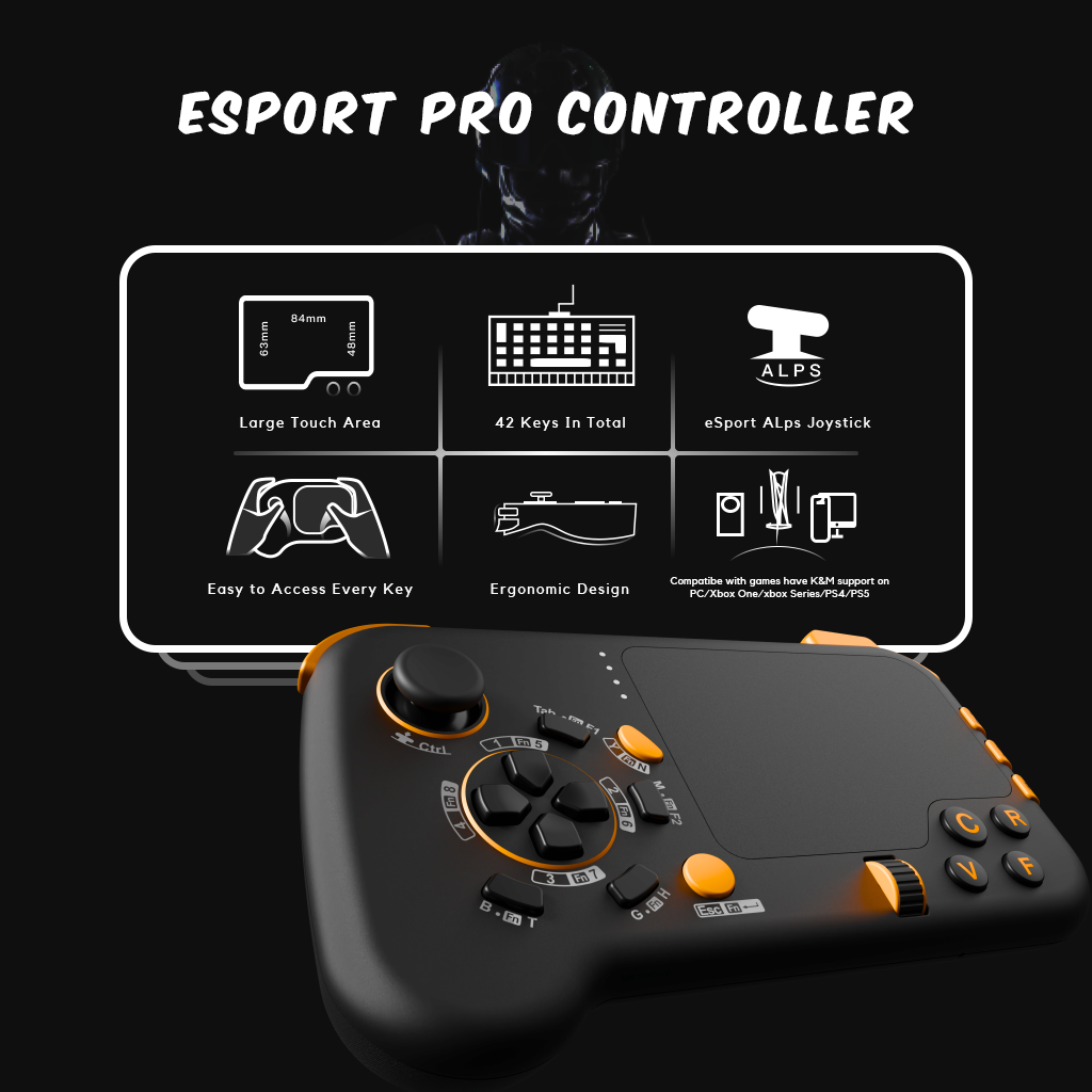 DarkWalker FPS ShotPad Game Controller til PLayStation, Xbox og PC ...