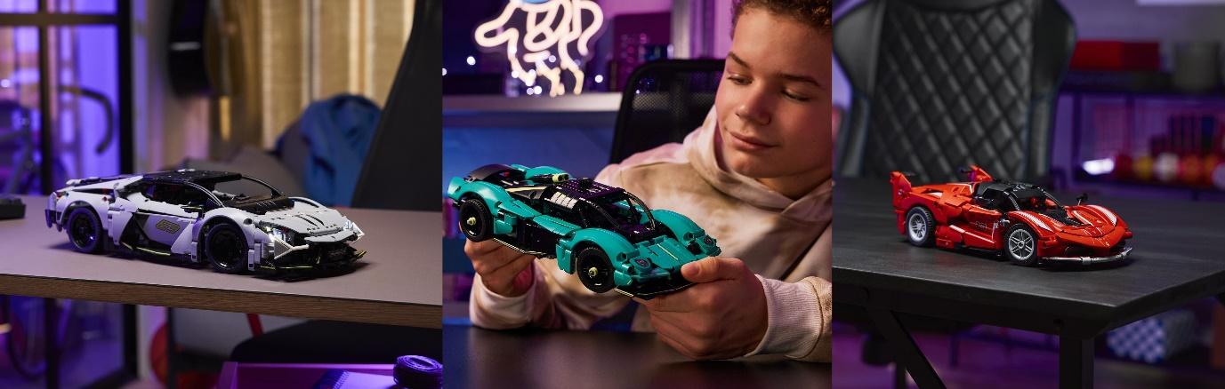 Tre LEGO Technic superbiler ræser ind i Asphalt Legends Unite ...